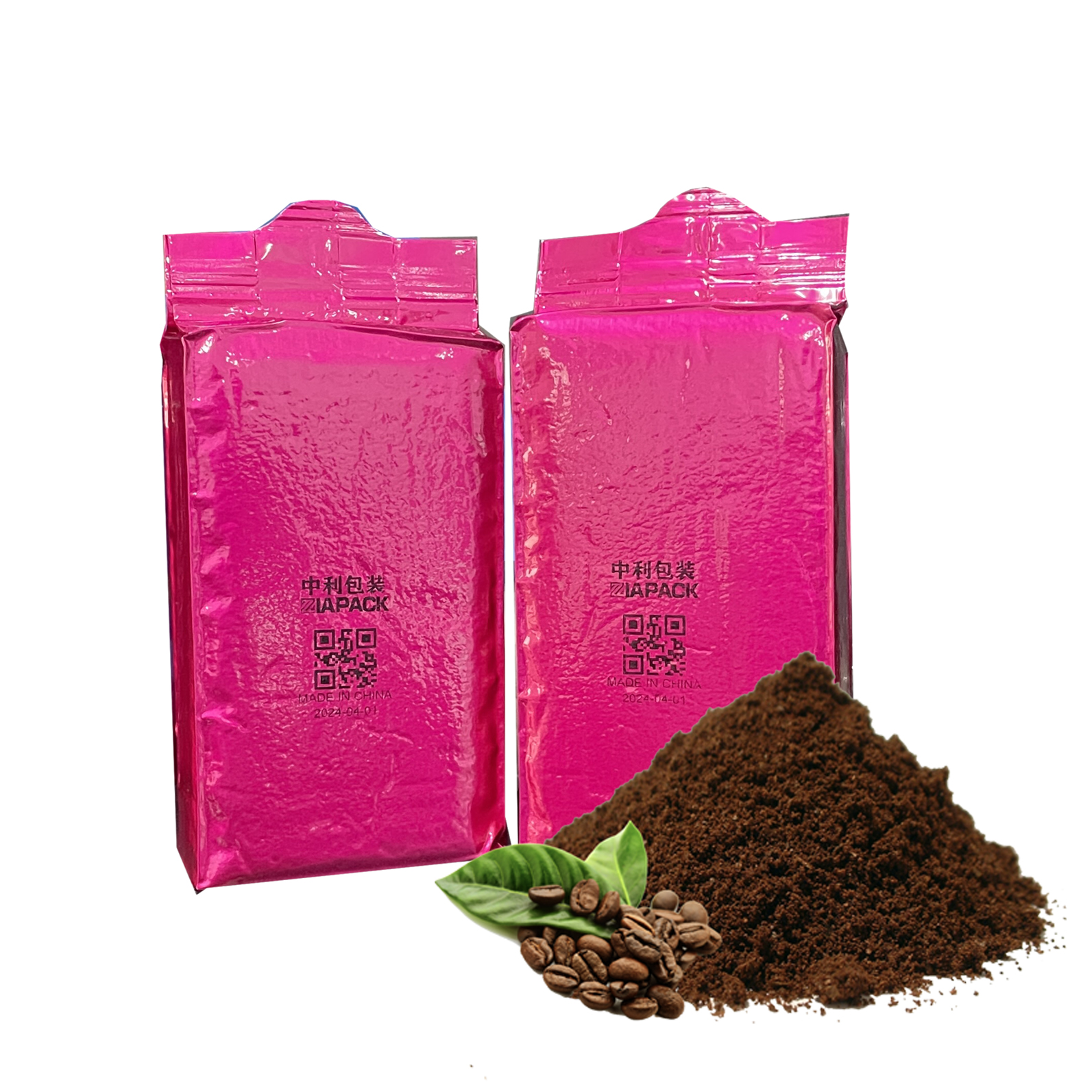 Automatic brick vacuum bag packaging machine for 250gram coffee powder ...